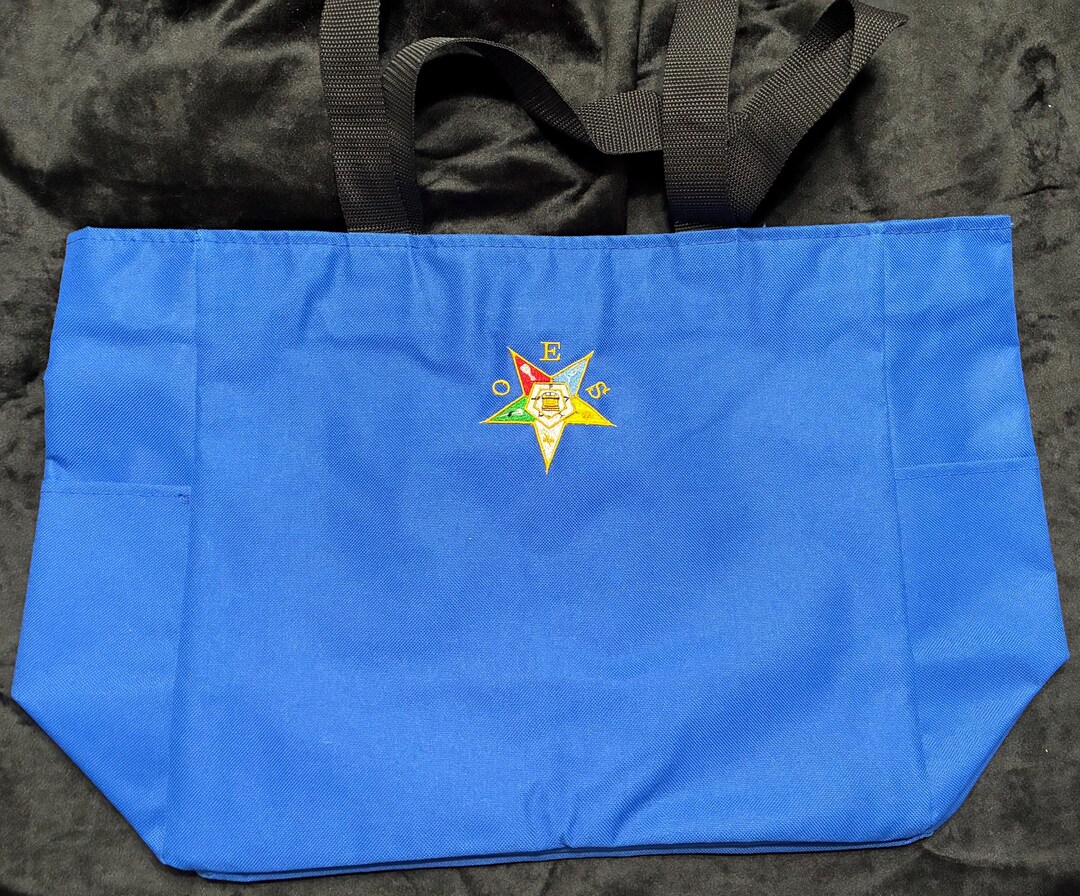 Eastern Star Tote Bag - Royal Blue - Zipper - OES - Etsy