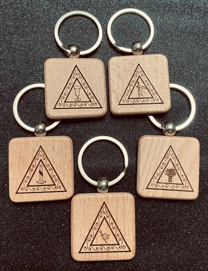 Eastern Star Officers Key Chain Wood - Etsy