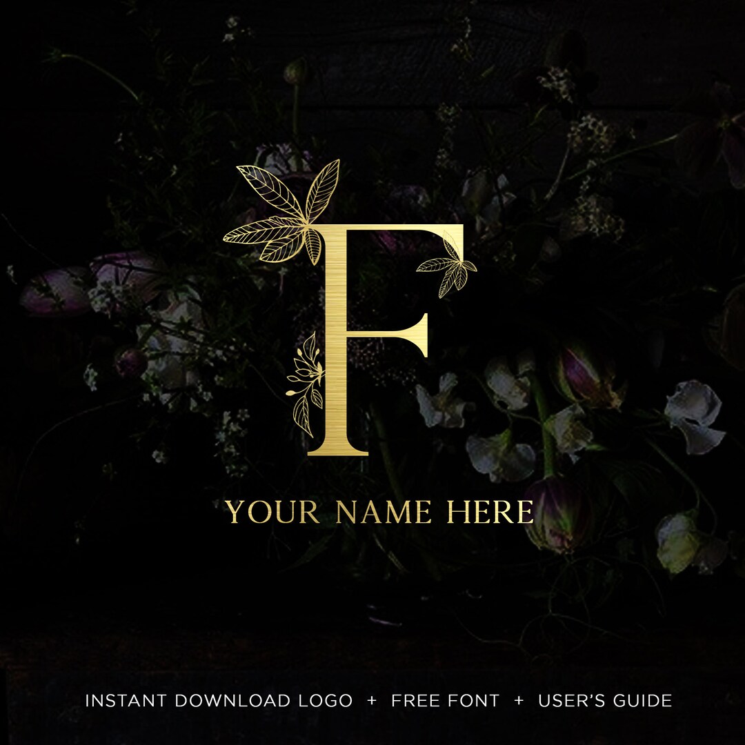 Premade Logo Design, Instant Download, DIY Logo, Editable Logo, Logo ...