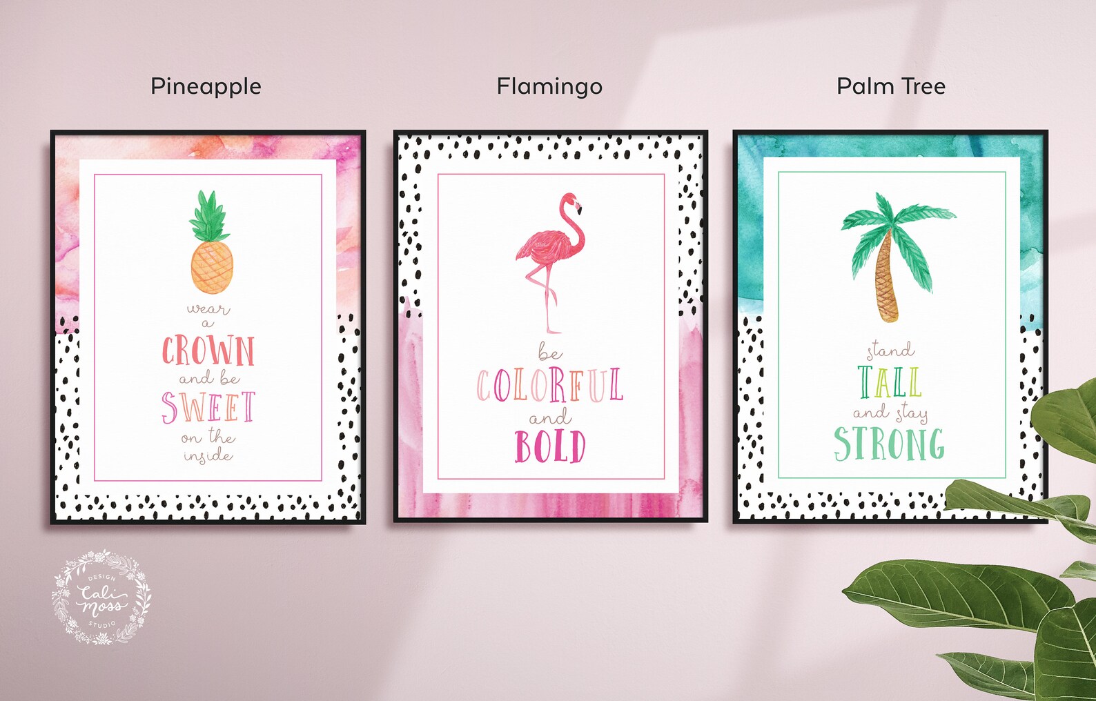 Tropical Decor Set of 3 Tropical Art Prints Tropical - Etsy