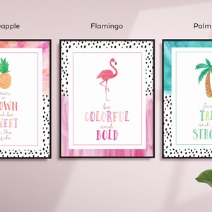 Tropical Decor | Set of 3 Tropical Art Prints | Tropical Nursery Wall ...