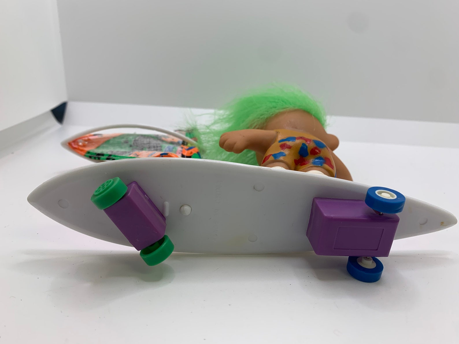 RARE Vintage Neon 80’s Style Wind Surfer Troll Doll With Rolling Surf ...