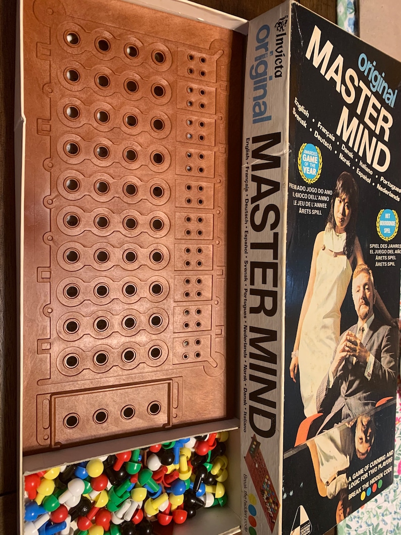 Original 1972 Designed for the Design Centre London Mastermind by Invicta Game Includes Plastic ...