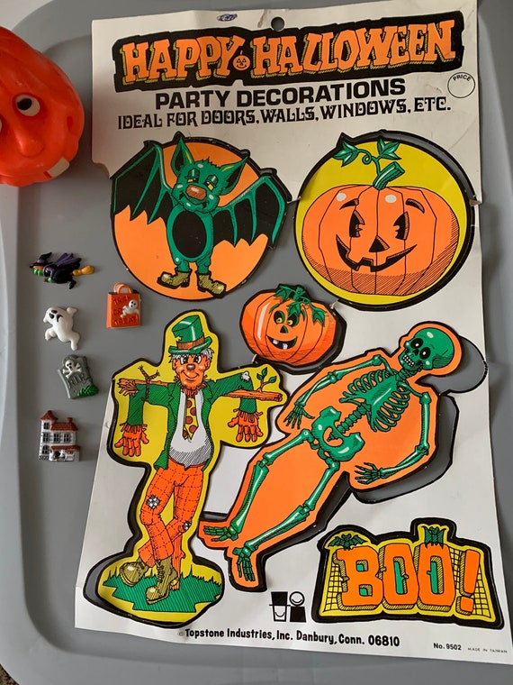 Retro Groovy Halloween Lot Topstone Cut Outs Pumpkin - Etsy
