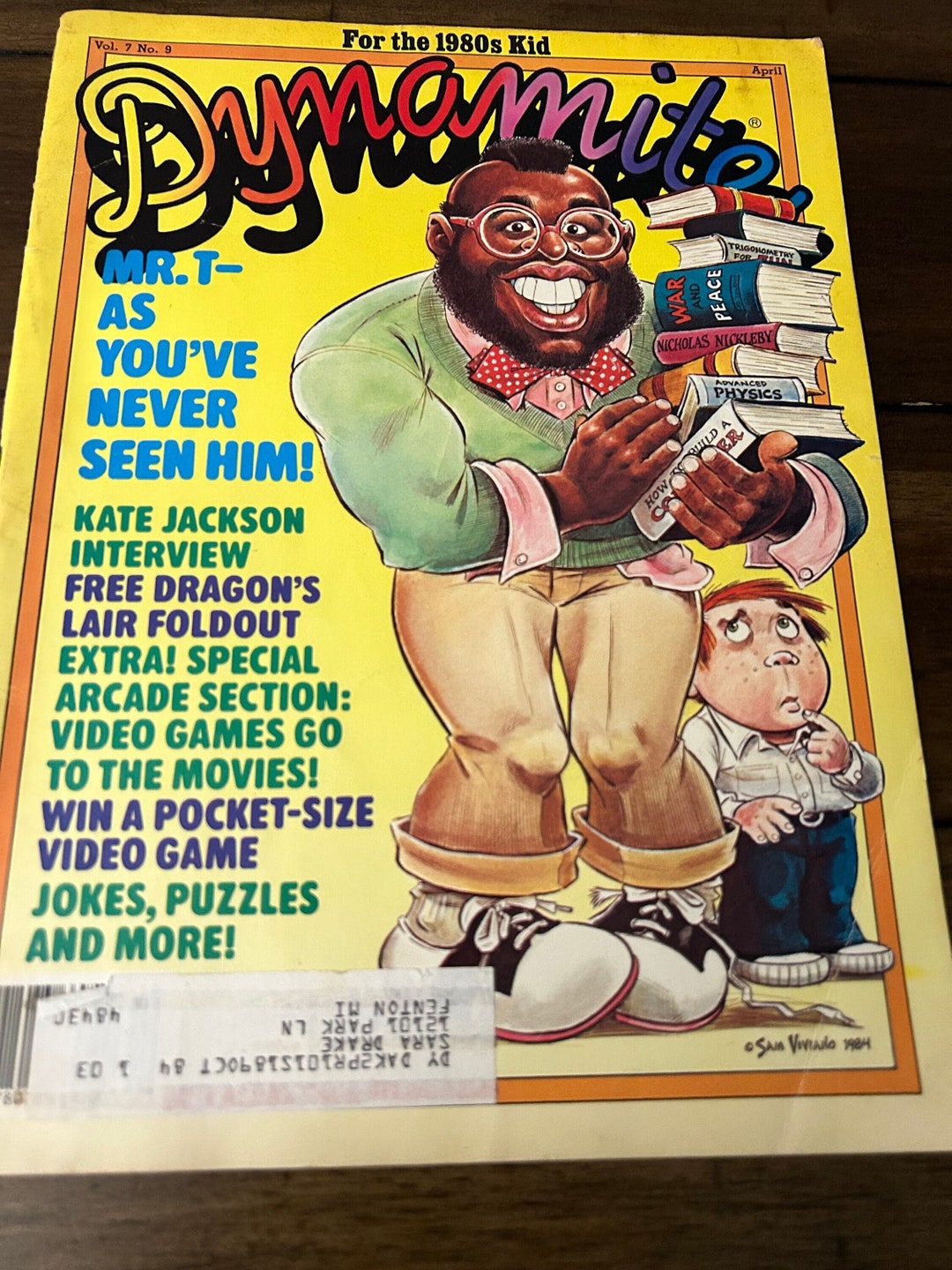 Dynamite Magazine “for the 1980’s Kid” Mr. T Cover Arcade Section 1984 ...