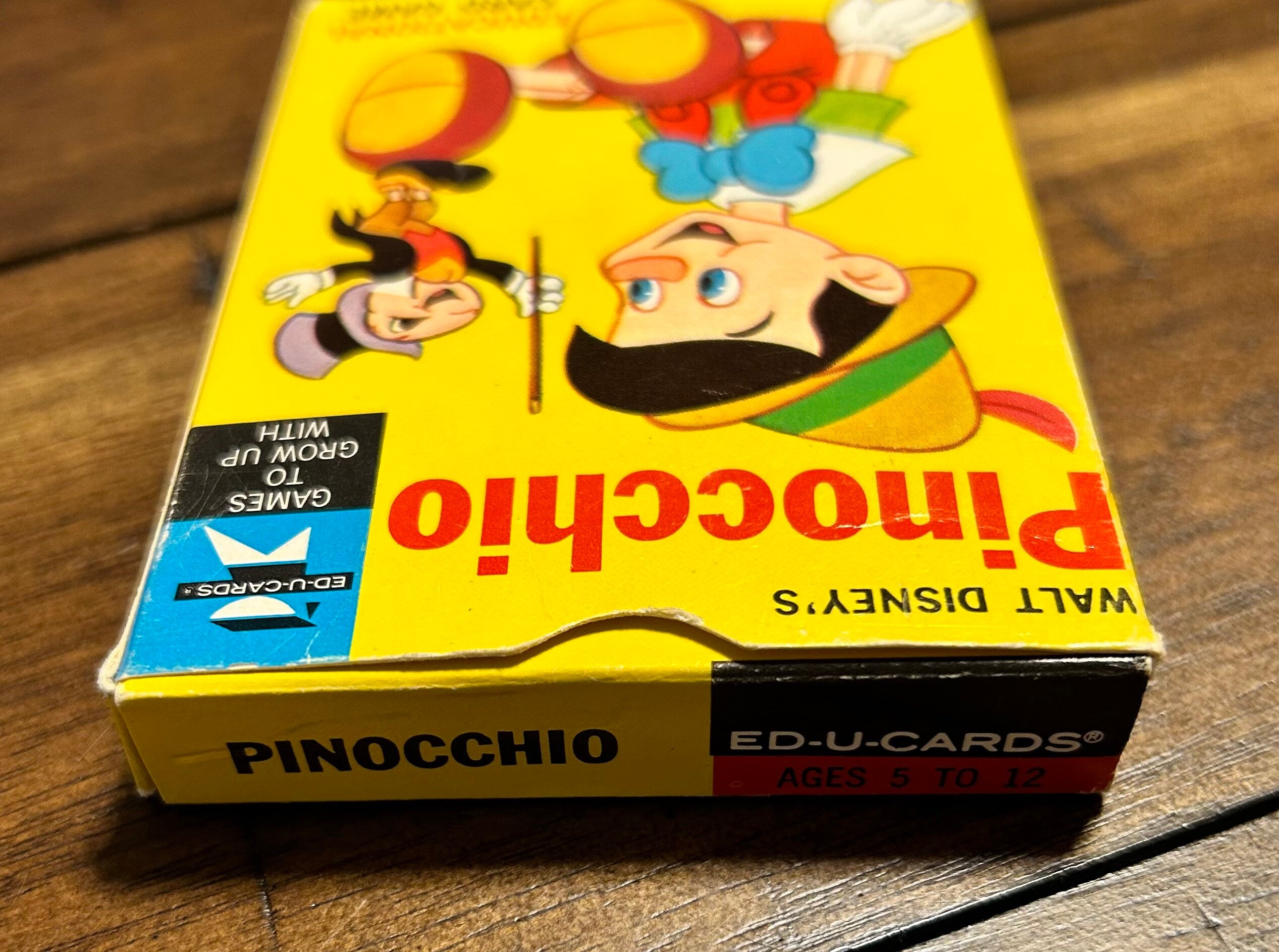 Walt Disneys Pinocchio Educational Card Game 1968 by Ed-u-cards - Etsy