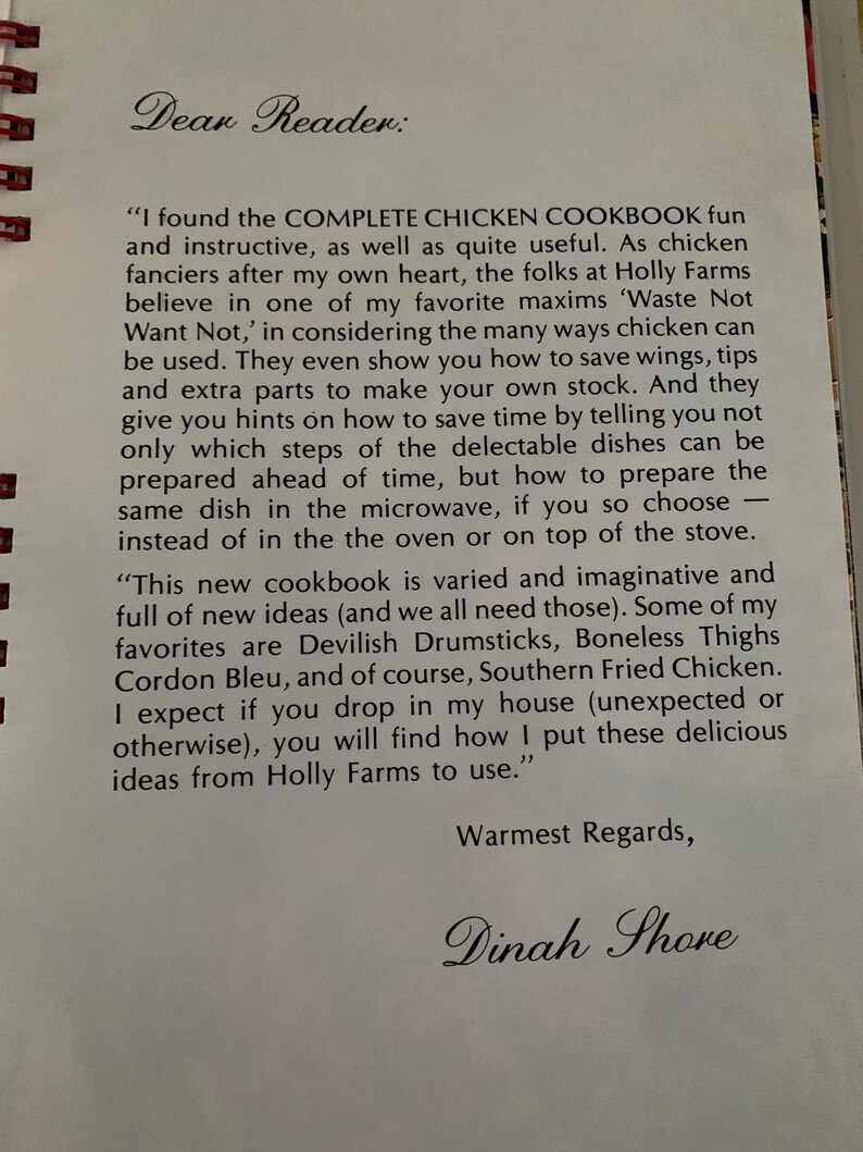 Holly Farms Complete Chicken Cookbook 1984 - Etsy México