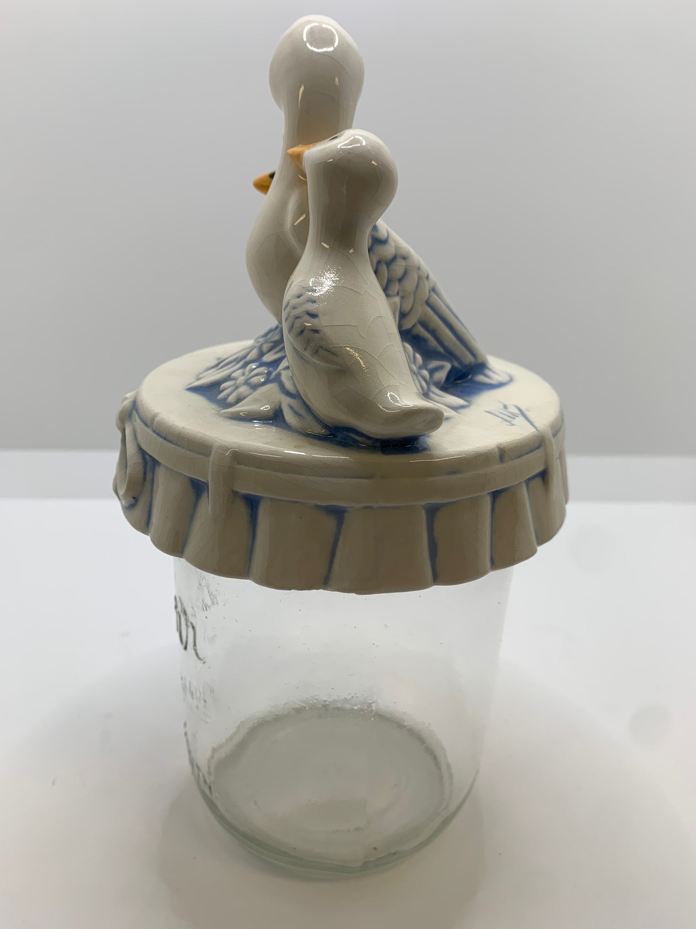 Vintage Country Geese Jar Top With Kerr Jar Geese Kitchen Decor - Etsy