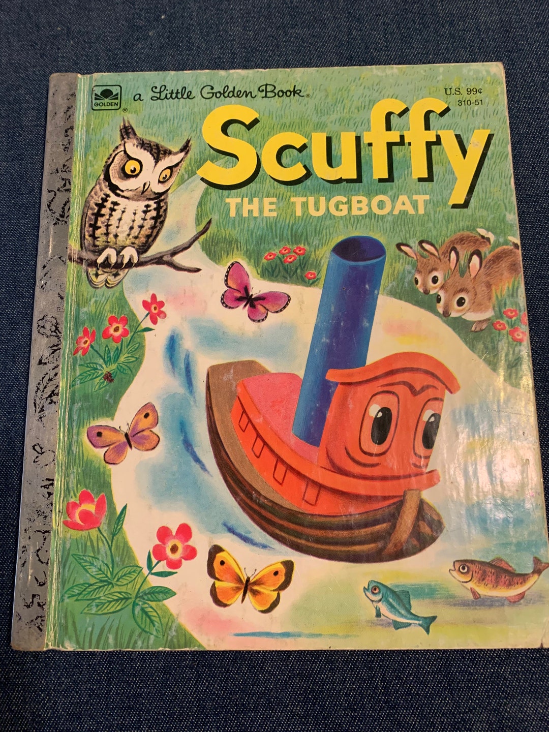 Vintage 1974 Little Golden Books ‘scuffy the Tugboat’ Children’s Book ...