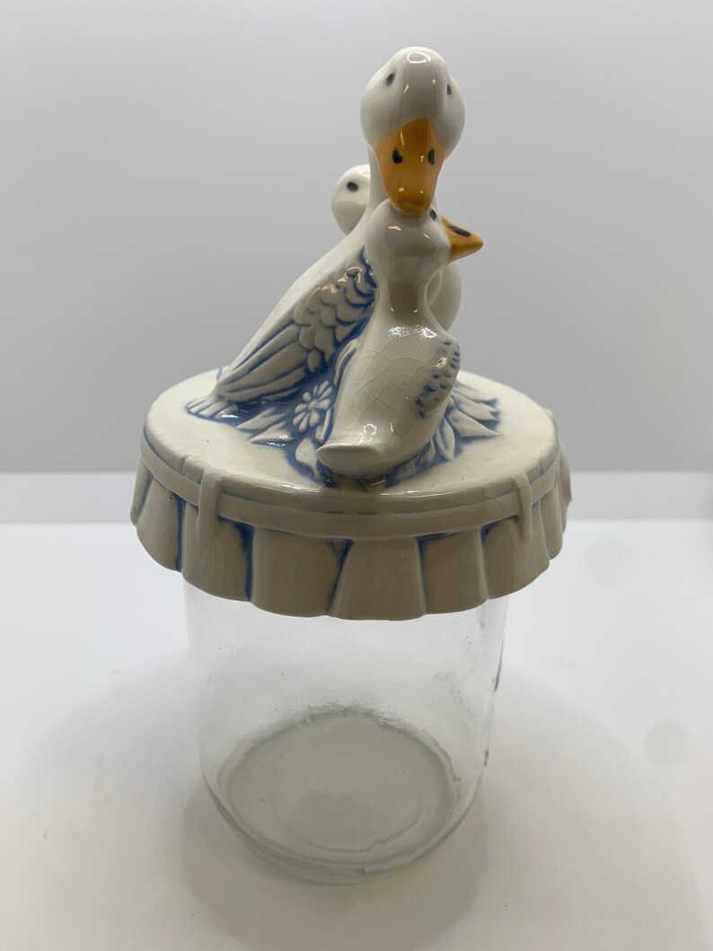 Vintage Country Geese Jar Top With Kerr Jar Geese Kitchen Decor - Etsy