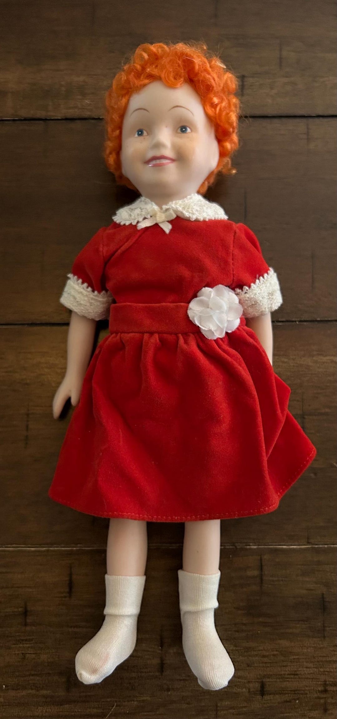 RARE 1982 Vintage Little Orphan Annie Doll From the Movie- Porcelain ...