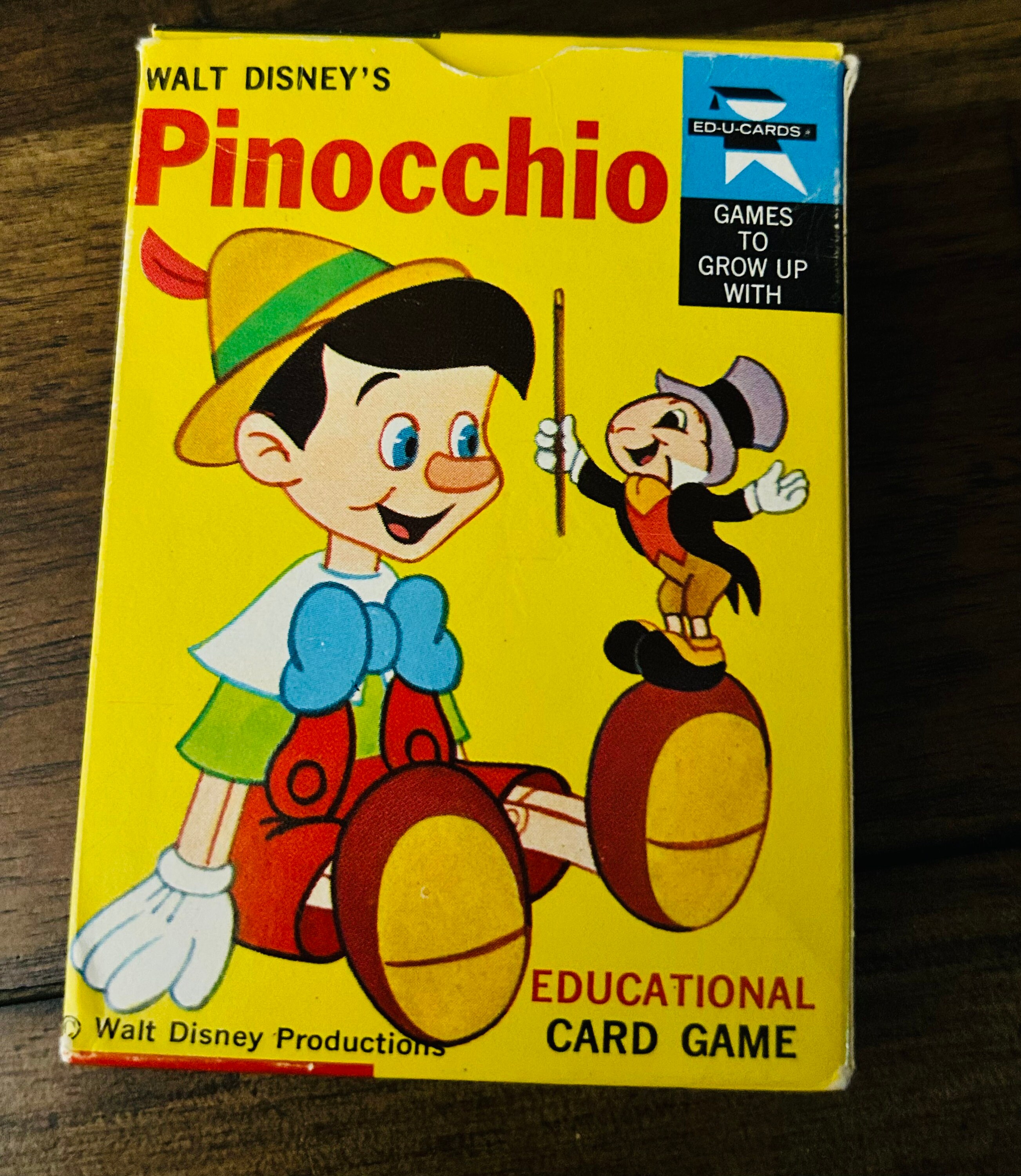 Walt Disney’s Pinocchio Educational Card Game 1968 by Ed-u-cards— - Etsy