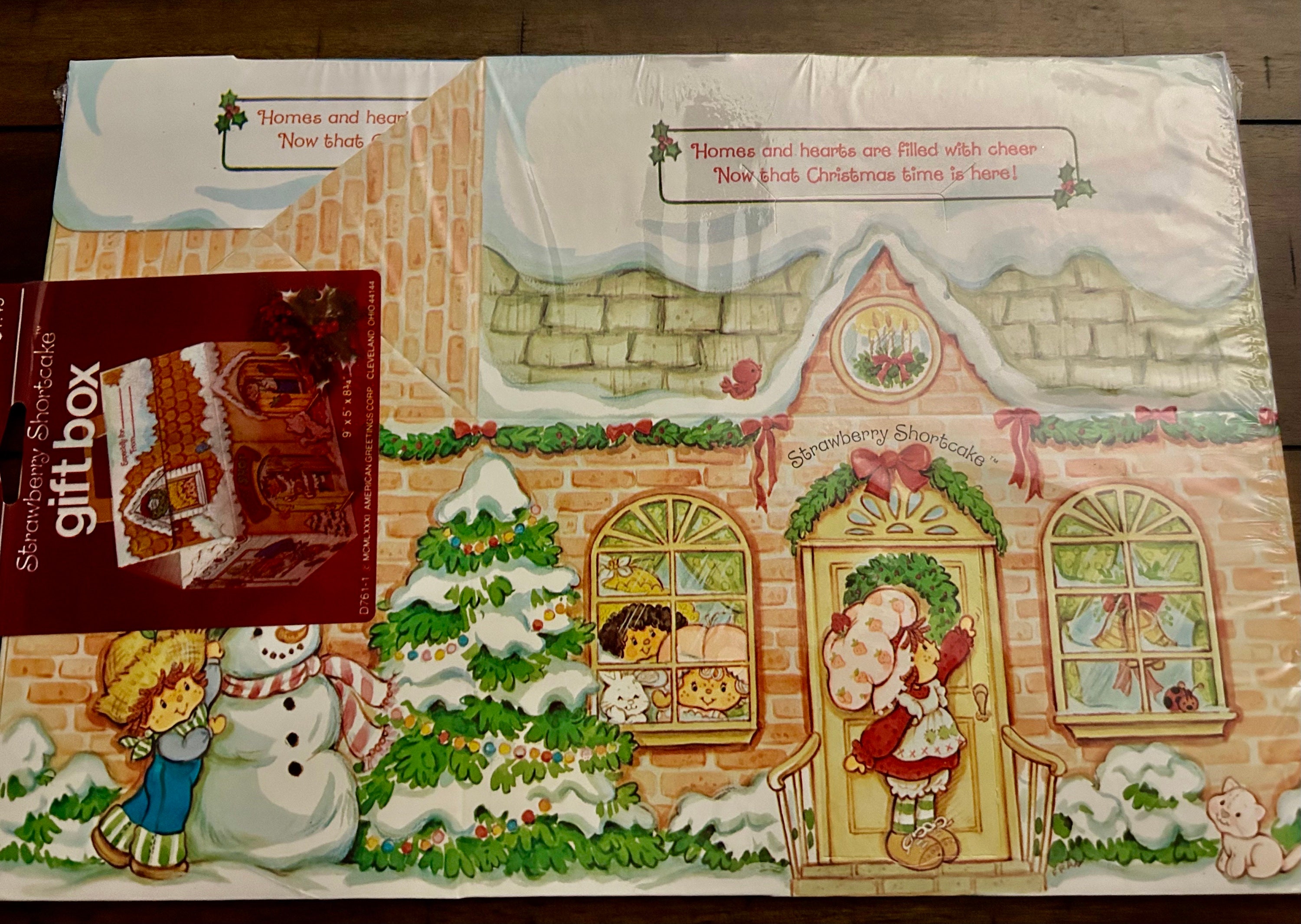 Vintage American Greetings Strawberry Shortcake Christmas House Gift ...