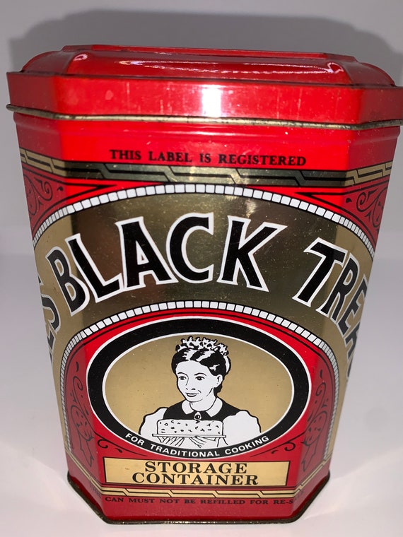 VERY RARE Vintage 1978 Lyles Black Treacle Storage Tin - Etsy