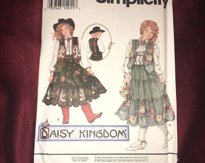 Simplicity 9180 Sewing Pattern Girls Western Outfit - Etsy
