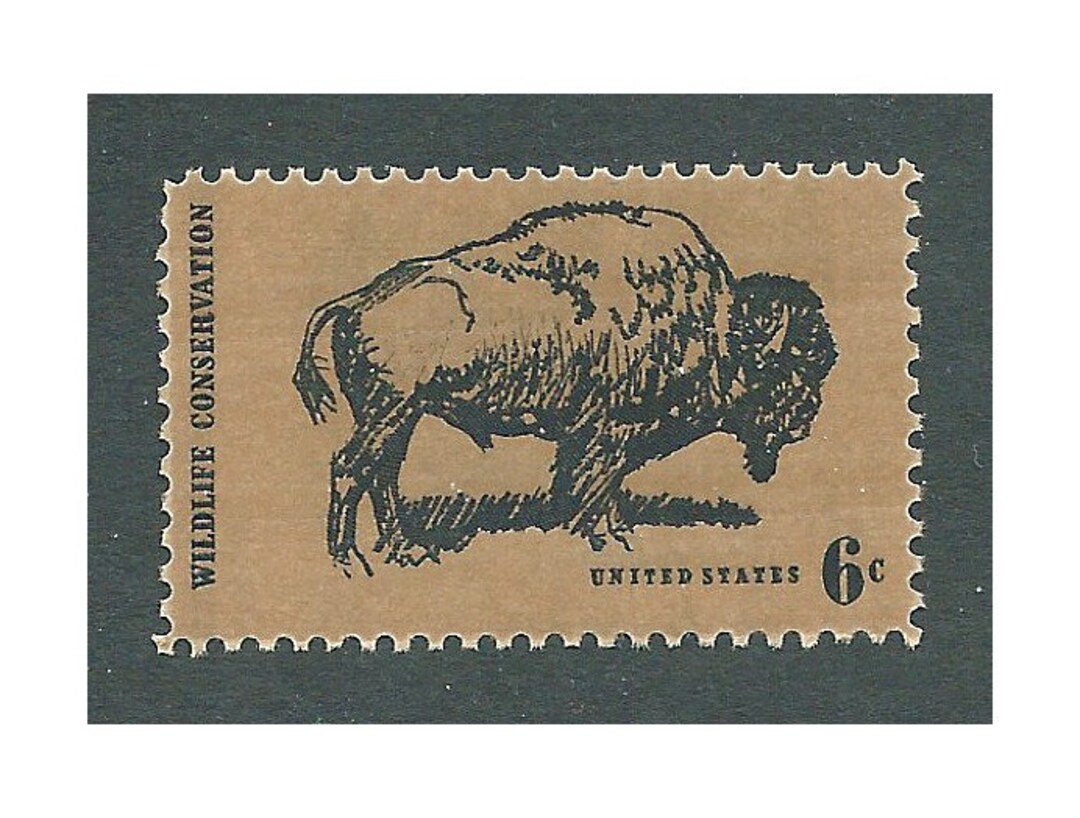6c American Buffalo Stamp .. Pack of 20 Unused Postage Stamps | Vintage ...