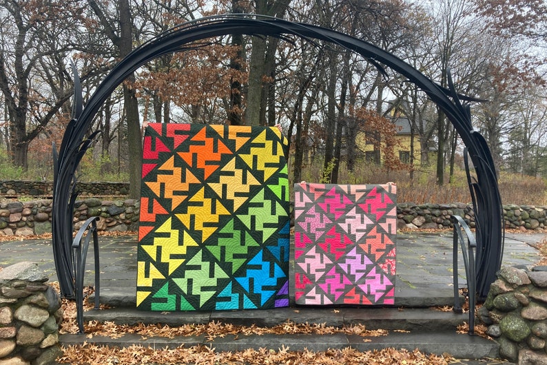 Zephyr (PDF PATTERN) - A Beginner-friendly Modern Scrap Quilt Pattern ...