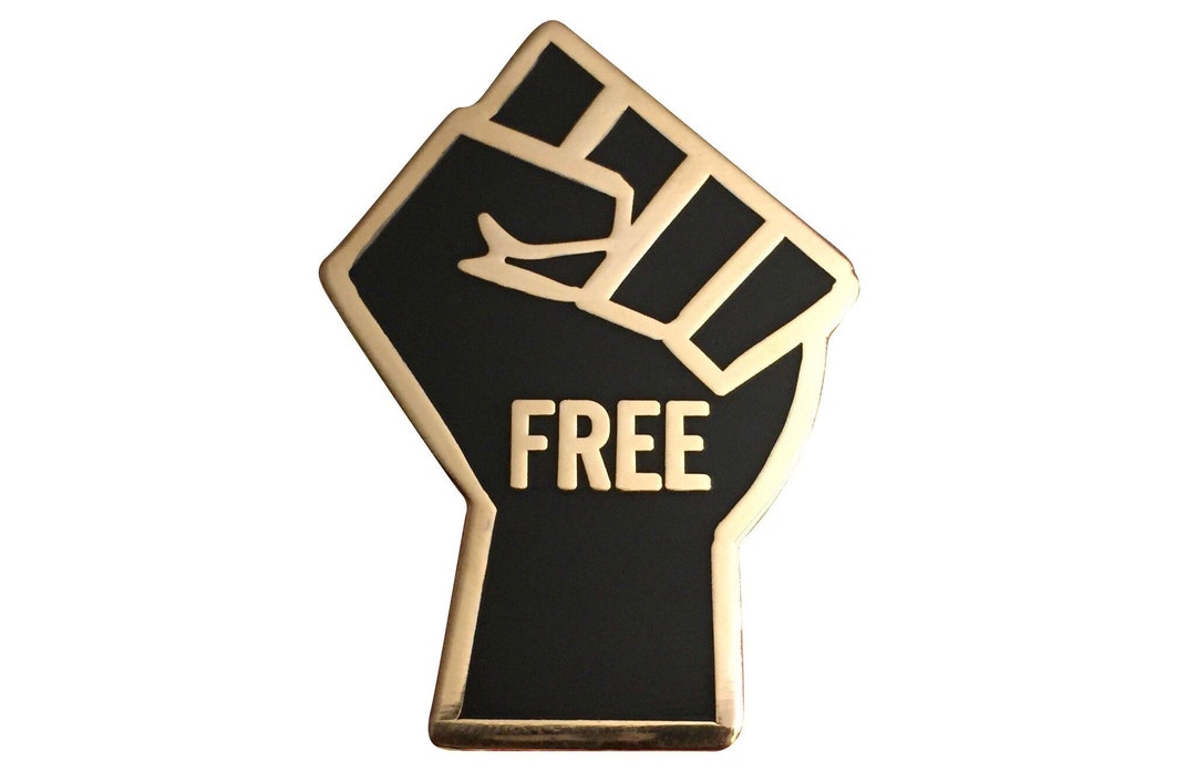 Freedom Fist Lapel Pin - Hard Enamel - Etsy