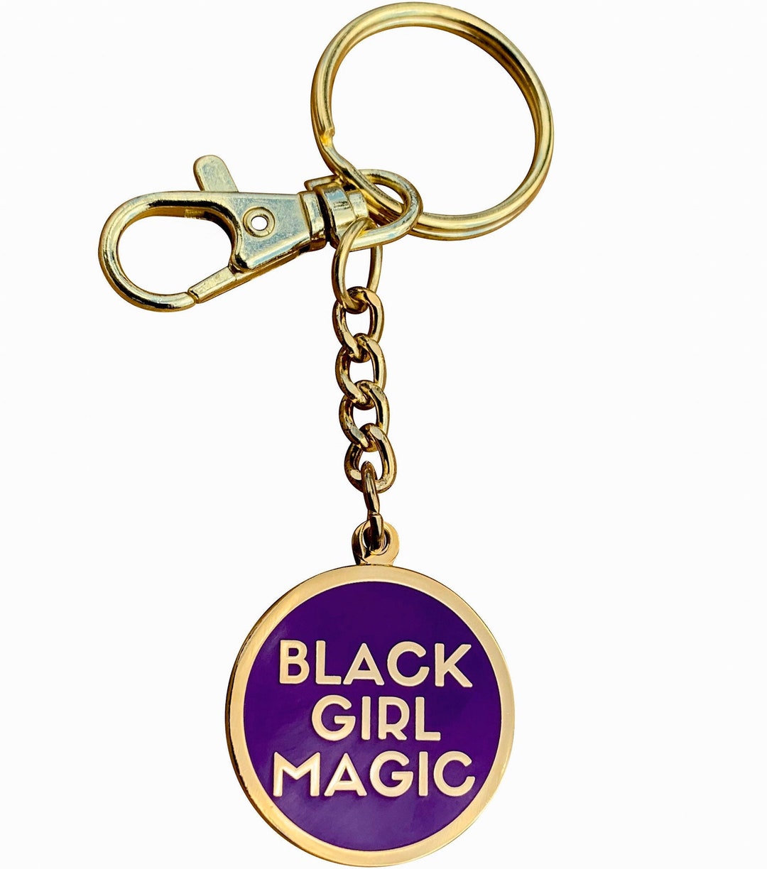 Black Girl Magic Keychain - PURPLE - Etsy