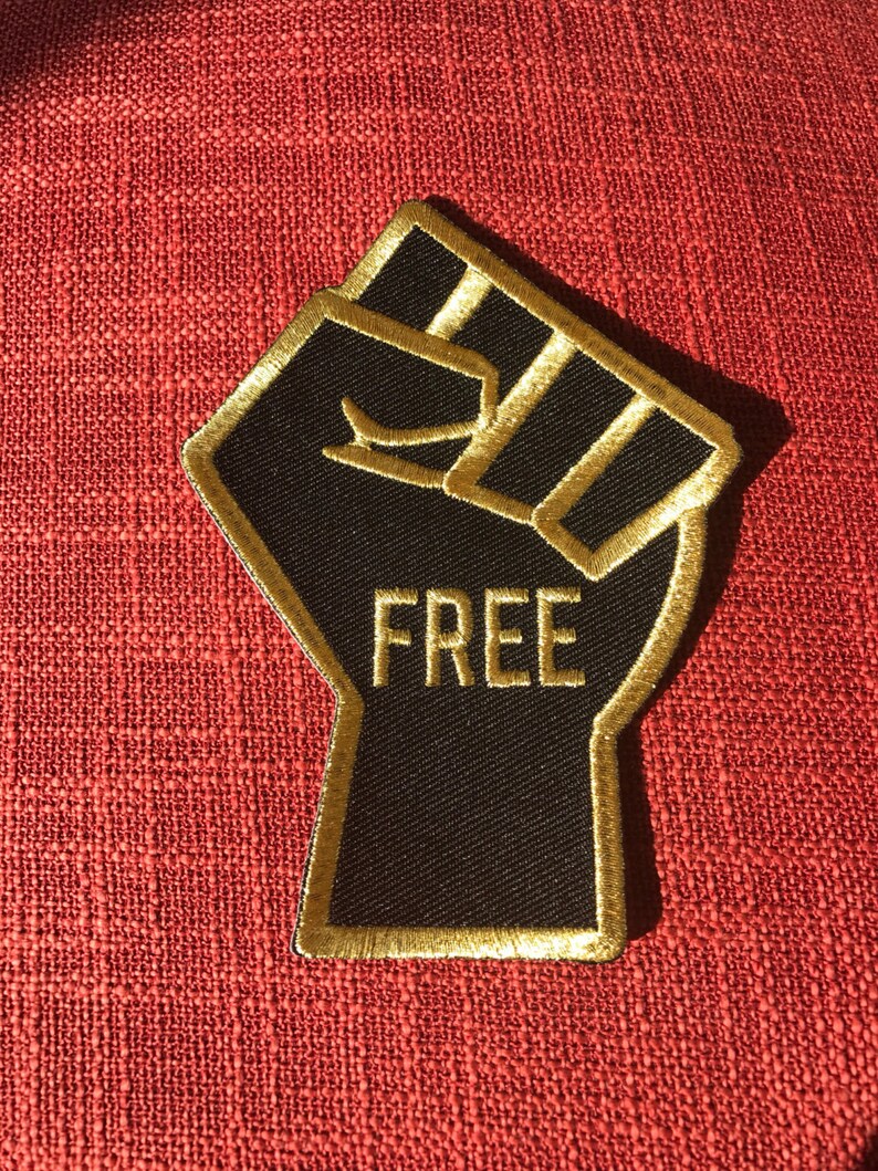 Freedom Fist Embroidered Iron-on Patch | Etsy