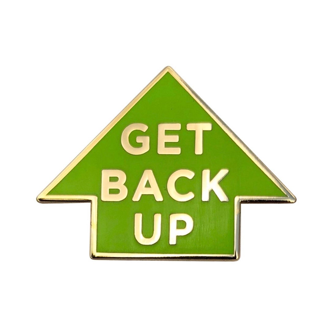 Get Back up Lapel Pin - Etsy