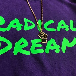 Freedom Fist Pendant Necklace - Hard Enamel - Etsy