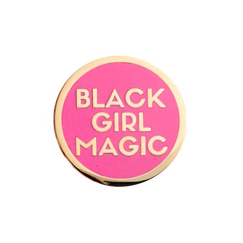 Black Girl Magic Retro Enamel Pin - Etsy