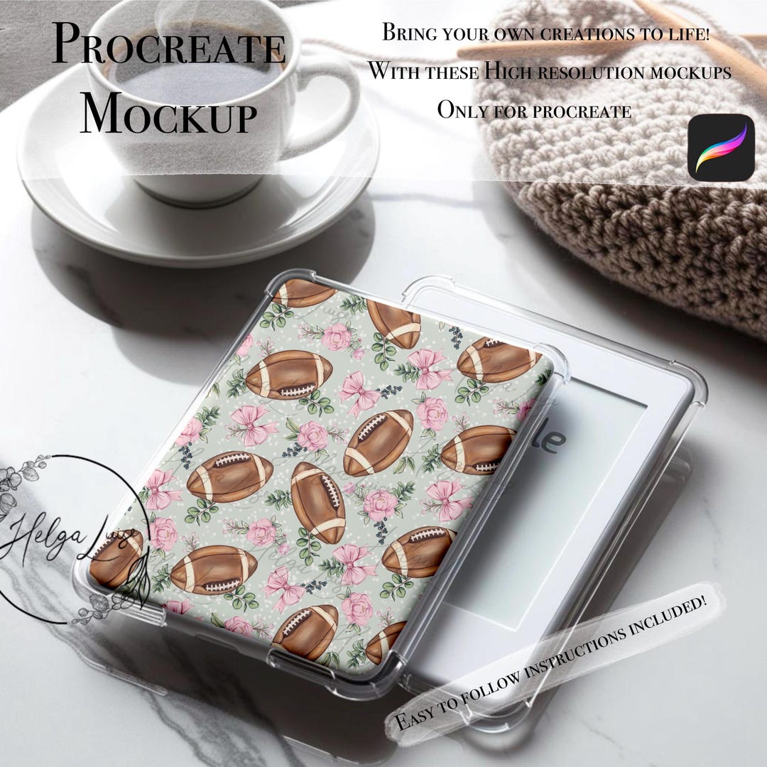 Procreate Mockup Kindle Insert Mockup Seamless Pattern Design Mockup ...