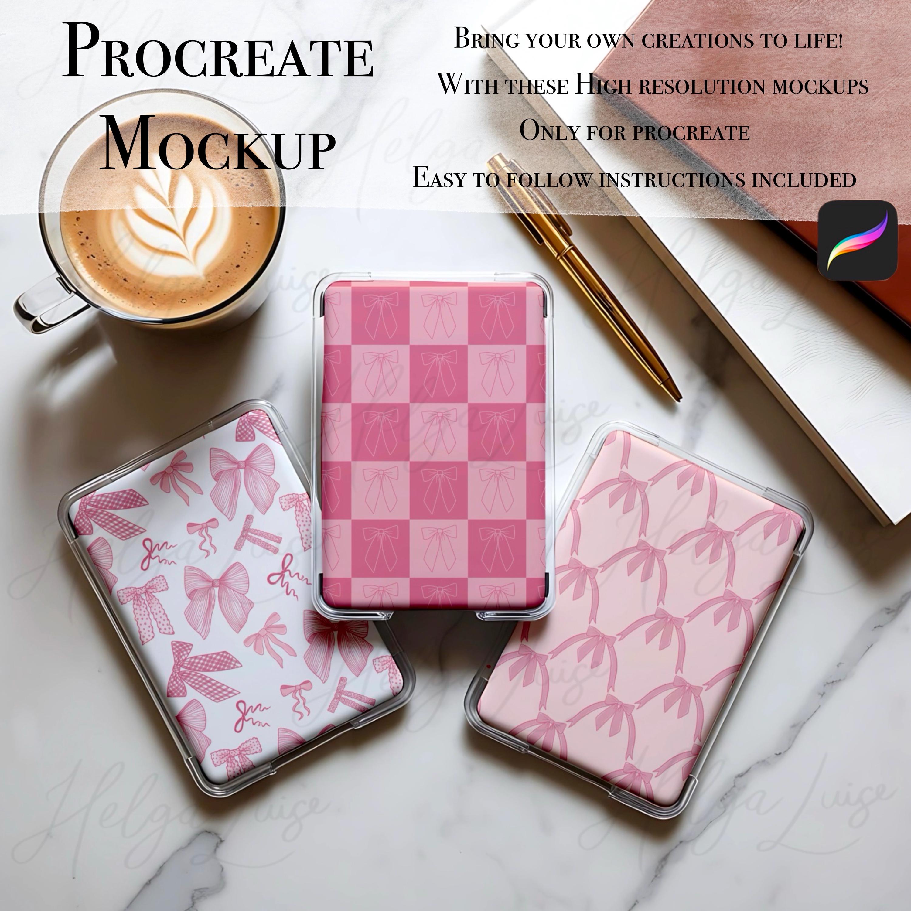 Procreate Mockup Kindle Insert Mockup Seamless Pattern Design Mockup ...