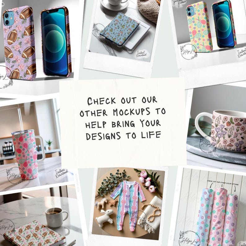 Procreate Mockup Kindle Insert Mockup Seamless Pattern Design Mockup ...