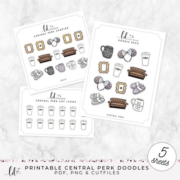 Friends Central Perk Printable - Etsy