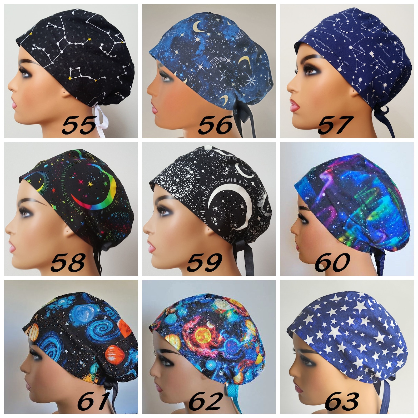 Euro Scrub Cap-scrub Surgical Cap-scrub Hat-satin Lining and Buttons ...