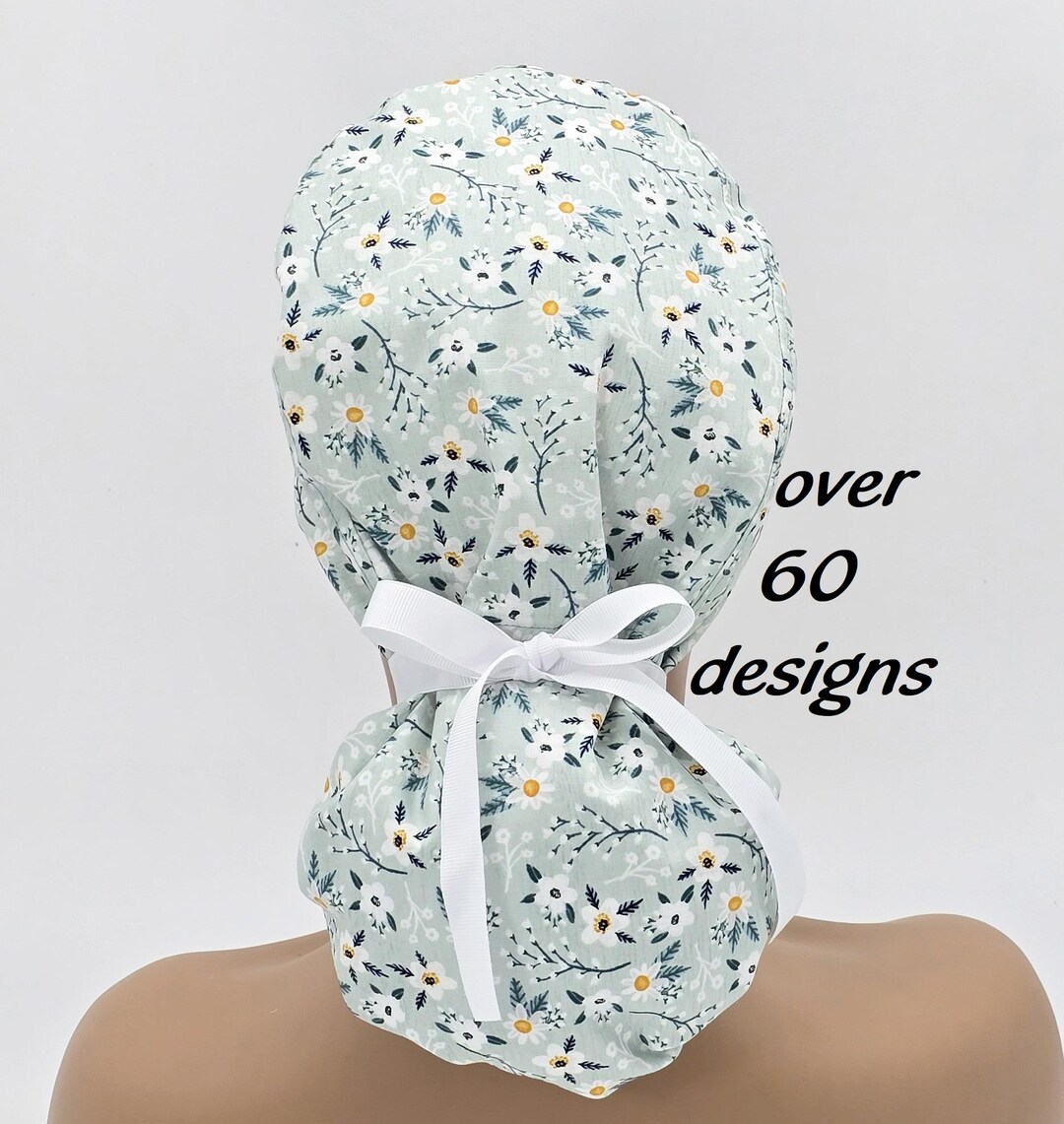 Ponytail Scrub Cap-satin Lined Scrub Cap for Women-scrub Hats Ponytail ...