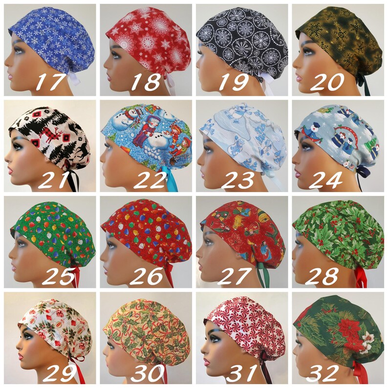 Winter Scrub Cap Euro Style for Doctors and Nurses- OR Surgical Hat ...