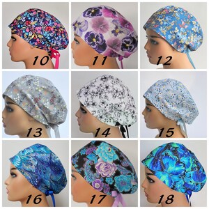 Euro Scrub Cap-scrub Surgical Cap-scrub Hat-satin Lining and Buttons ...