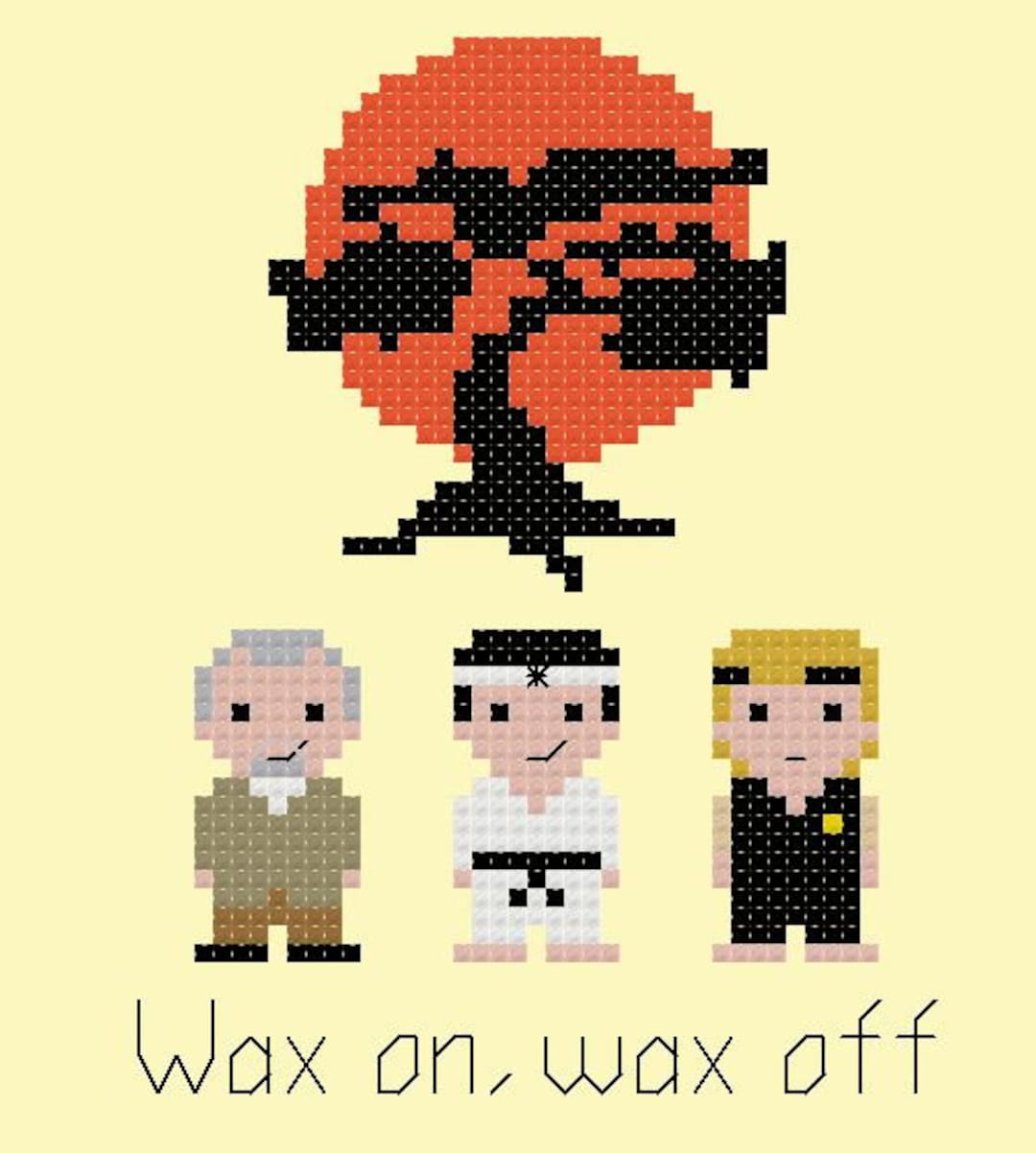 The Karate Kid PDF Cross Stitch Pattern - Instant Download - Etsy