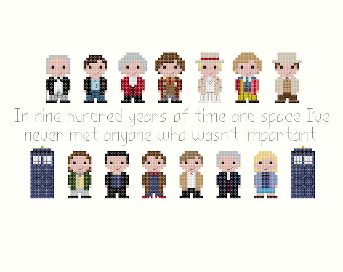Dr Who PDF Cross Stitch Pattern - Instant Download - Etsy