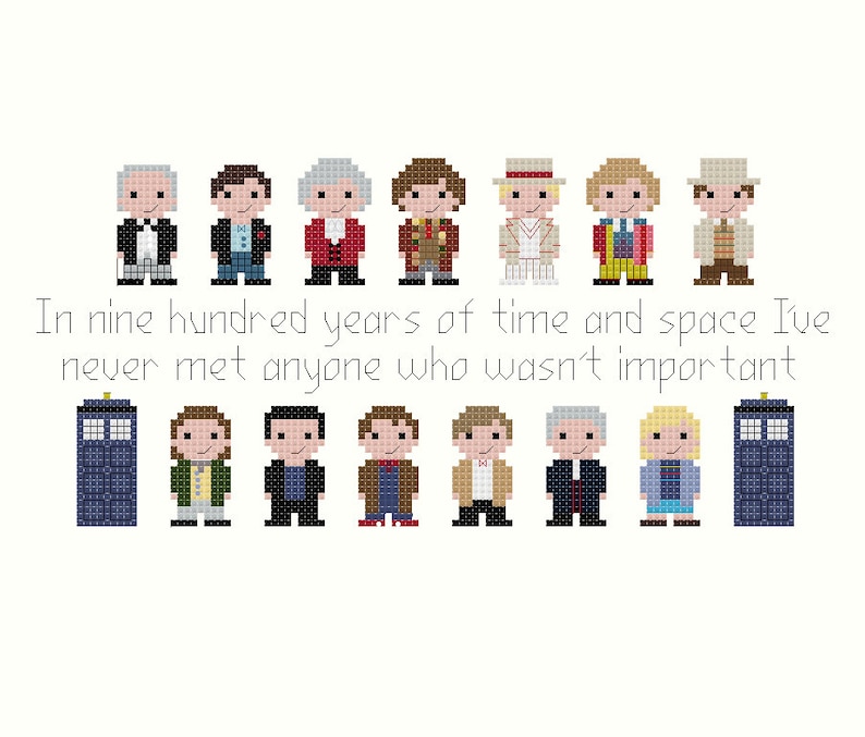 Dr Who PDF Cross Stitch Pattern Instant Download - Etsy