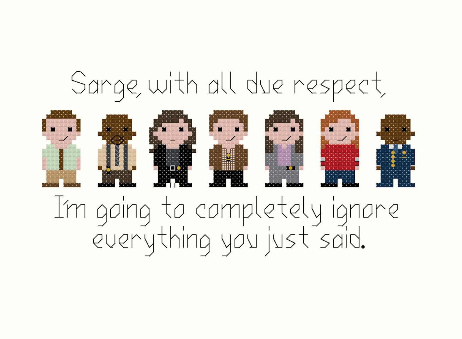 Brooklyn Nine-nine Cross Stitch Pattern Instant Download - Etsy