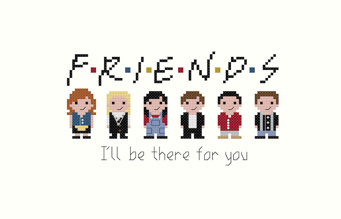 Friends PDF Cross Stitch Pattern - Instant Download - Etsy