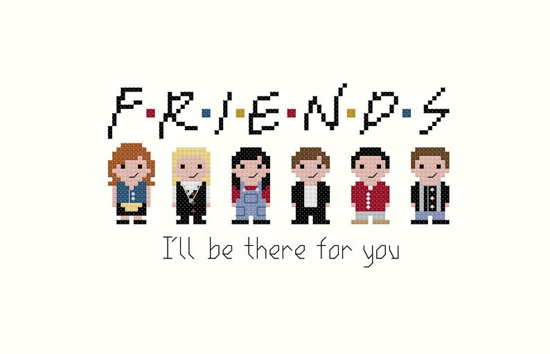 Friends PDF Cross Stitch Pattern - Instant Download - Etsy