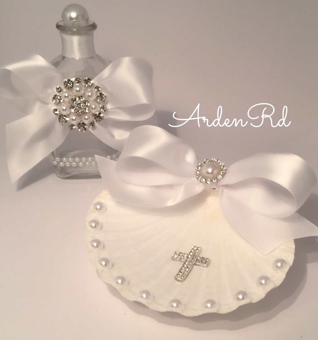 Oil Bottle and Shell - Etsy