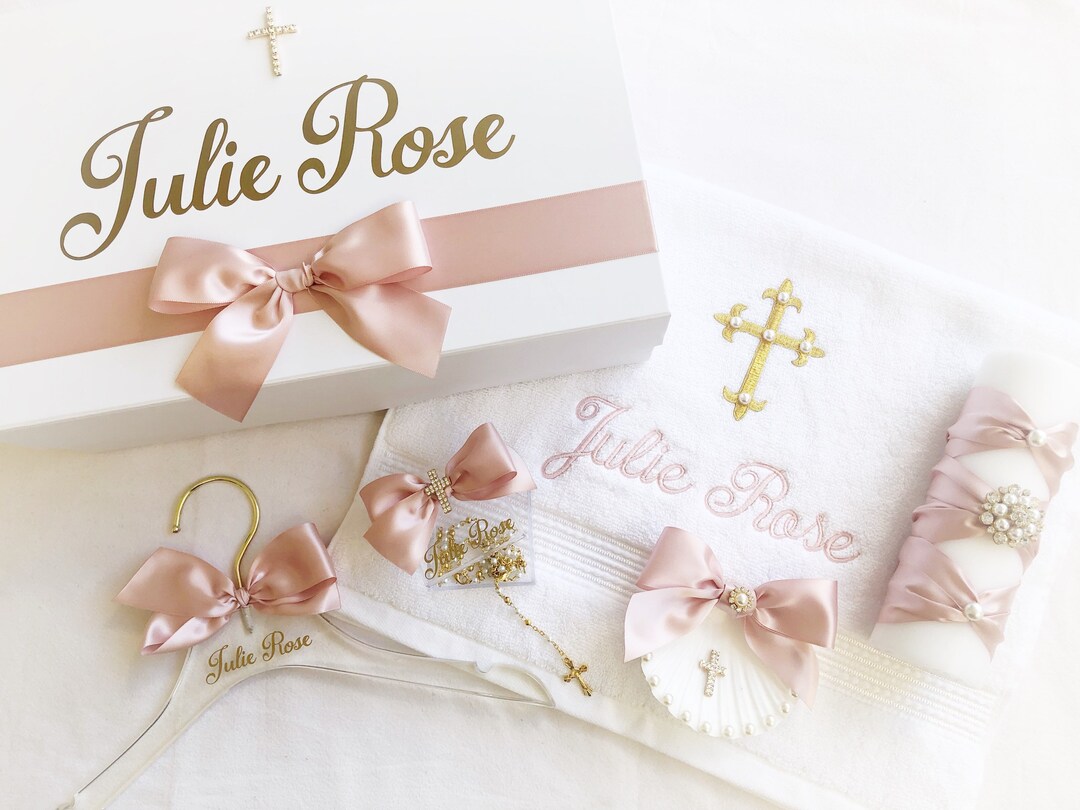 6 Piece Baptism Set. Can Be Made in Any Color Combo! (items Also Sold ...