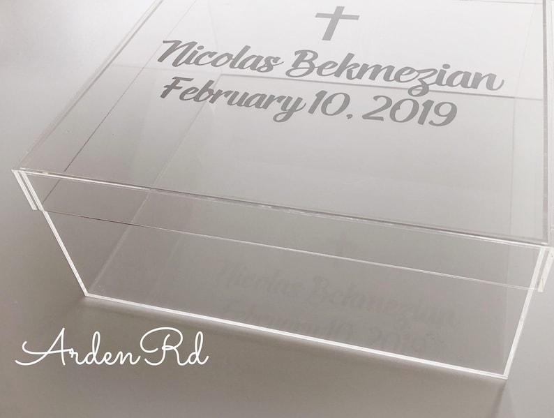 Large Acrylic Keepsake Box With Custom Name. Many Colors Available! - Etsy