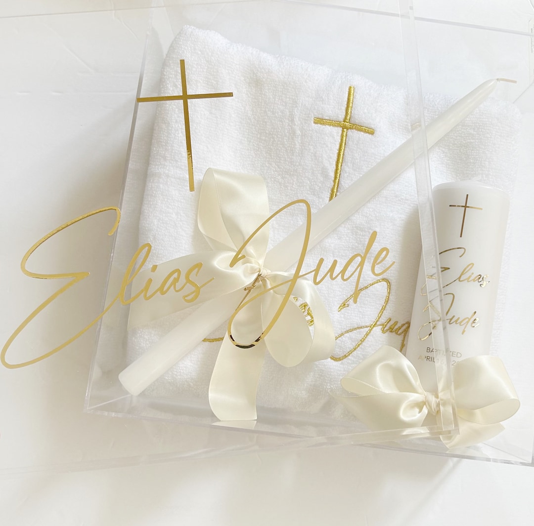 Baptism Set: 5 Piece Custom Set - Etsy