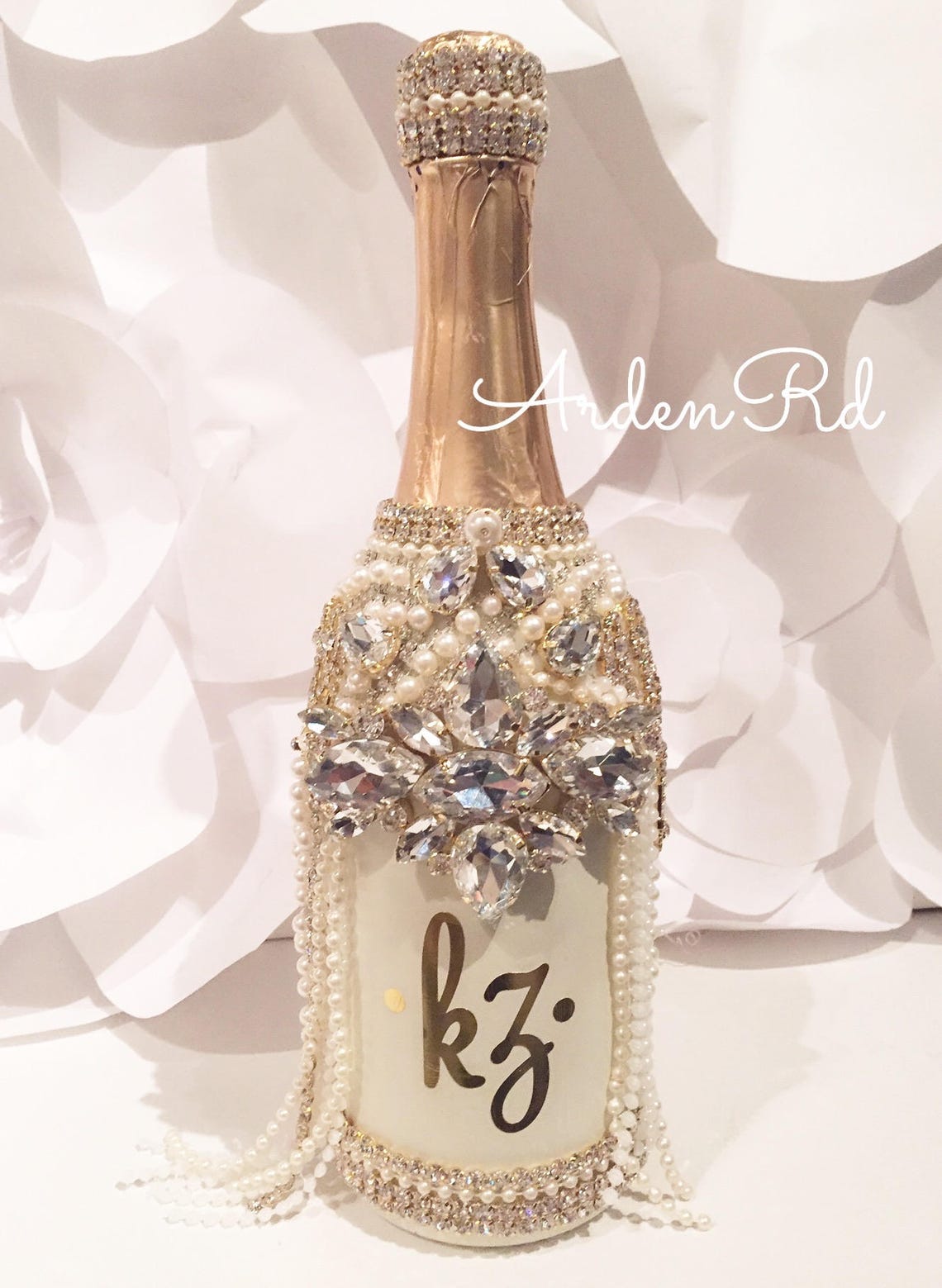 Beautiful Personalized Crystal & Pearl Memory Bottle. Can Be - Etsy