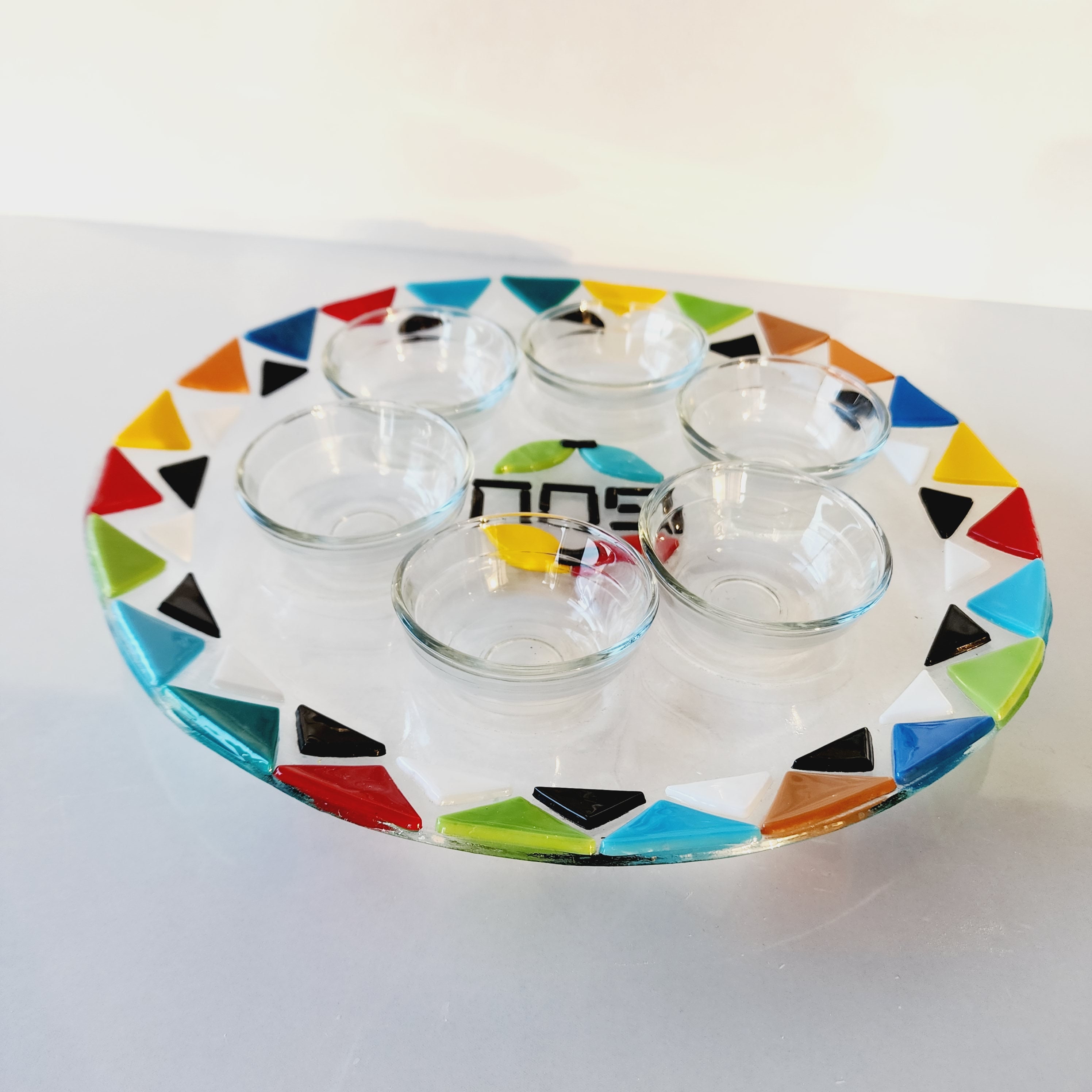 Passover Seder Plate , Jewish Wedding Gift, Seder Plate Modern , Hand ...