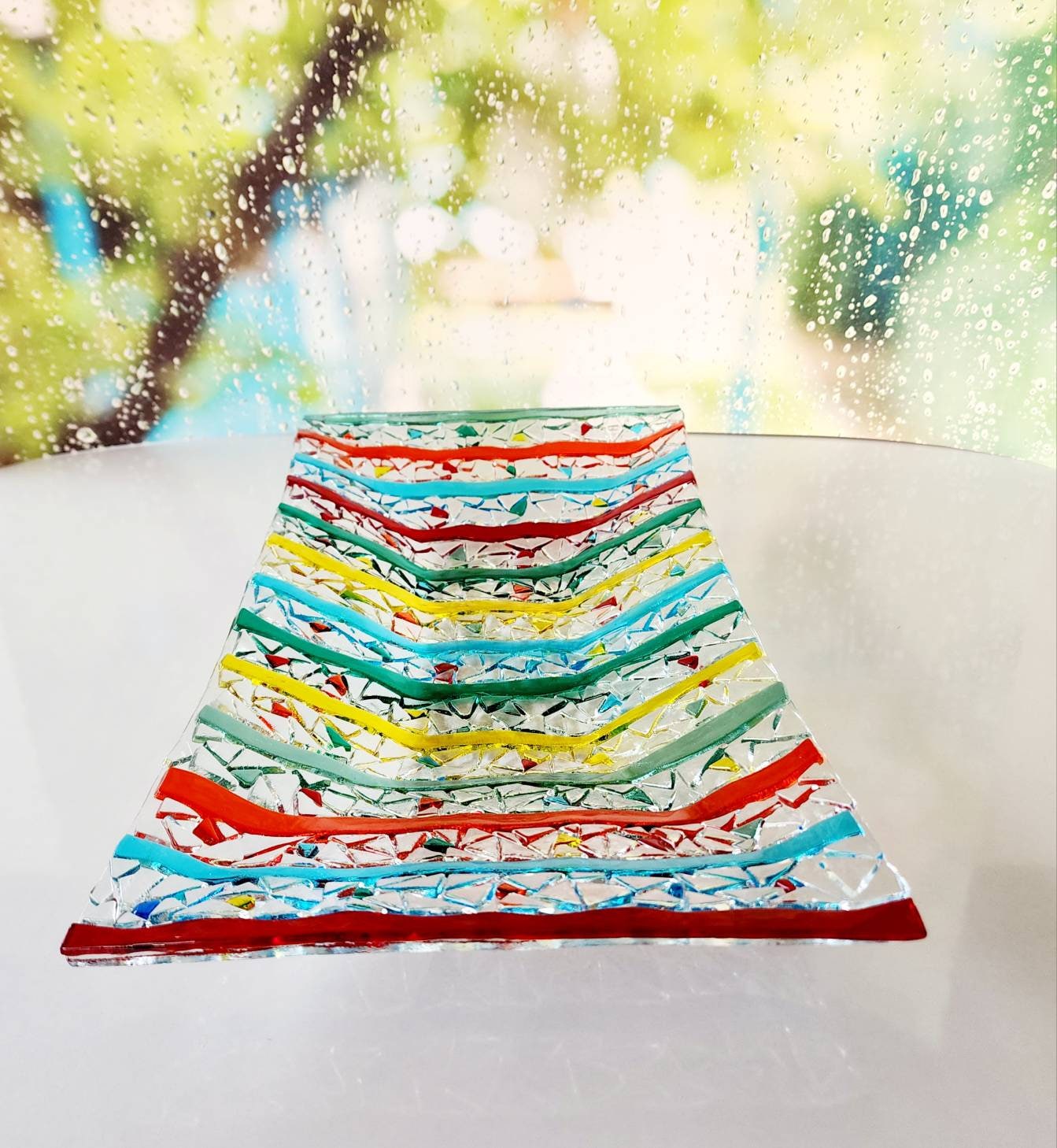 Glass Centerpiece for Dining Table ,modern Art Glass Bowl ,handmade ...