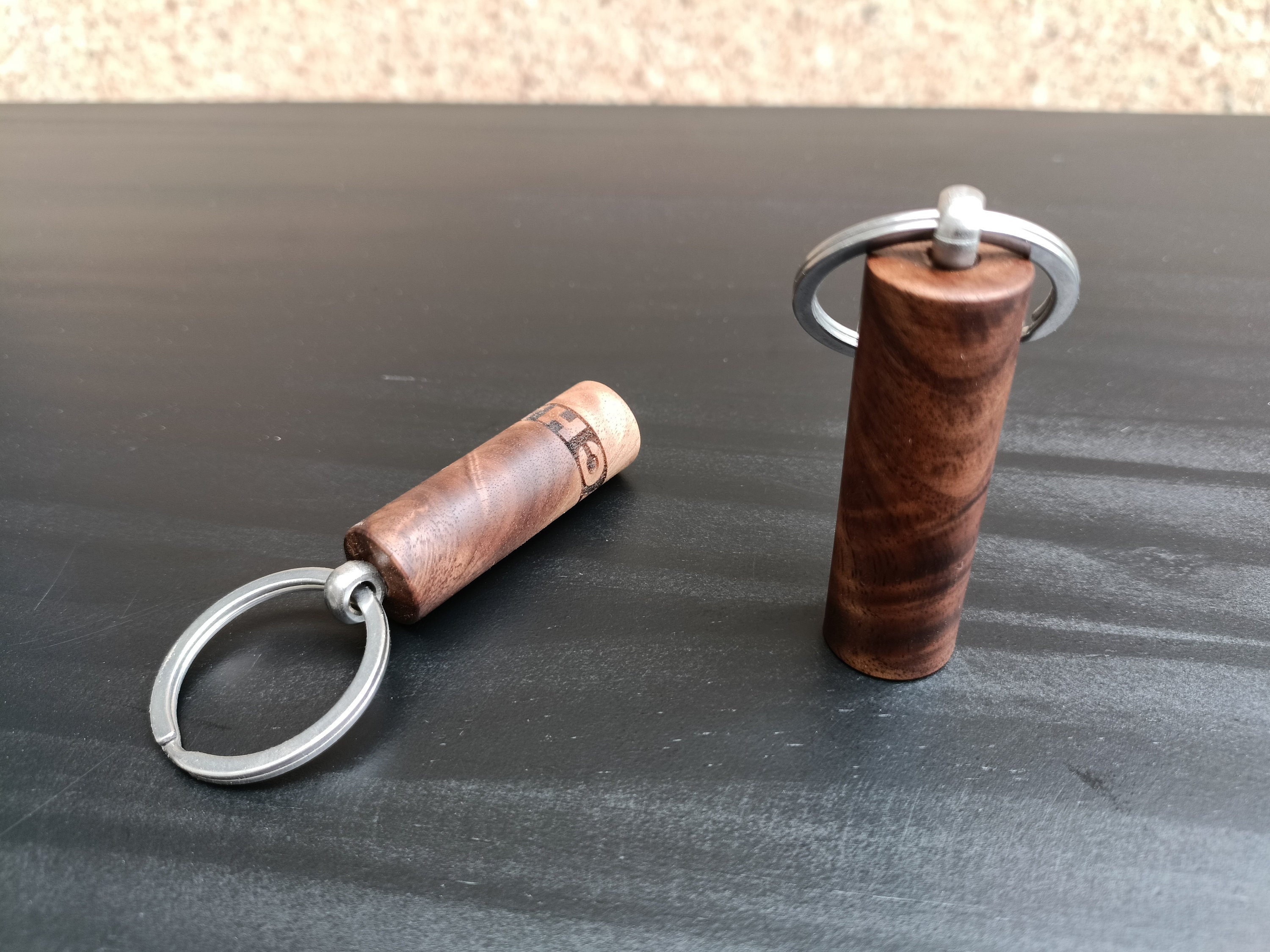 Handmade Walnut Keychain a Thoughtful Gift for Him or Her - Etsy