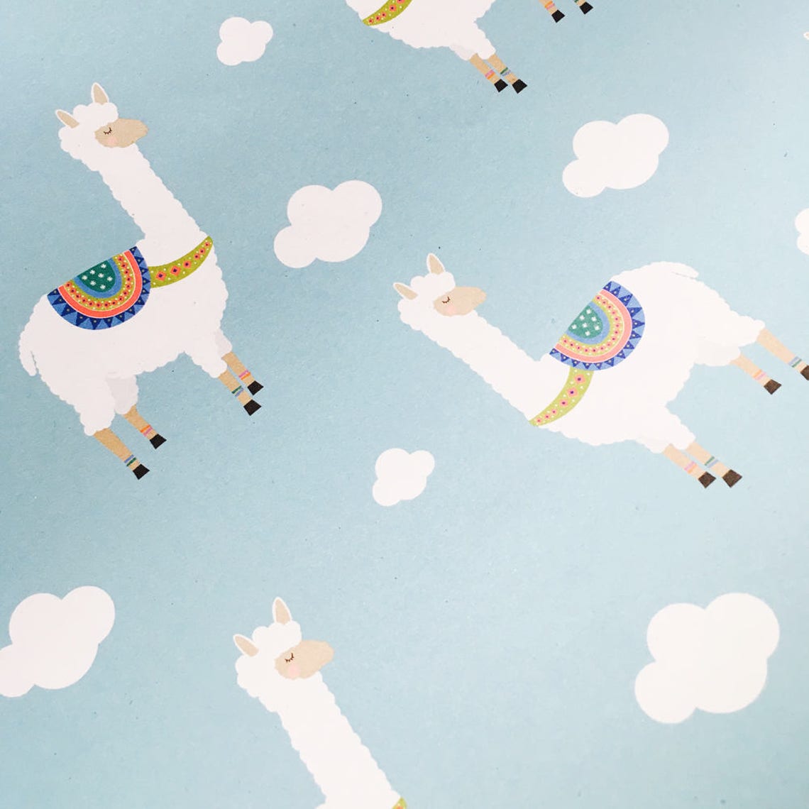 Wrapping Paper alpaca - Etsy